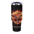 40oz Hunger Movie Game Insulated Tumbler With Lid and Straws Stainless ...