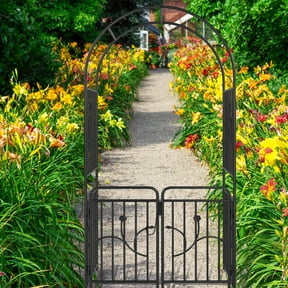 Gardman Deluxe Extra Tall Gothic Garden Archway - Heavy Duty Outdoor ...