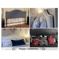 Catalina Queen Headboard – Upholstered Linen Tufted Panel with Nailhead ...