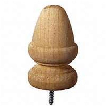 ProWood 3-9/16 In. x 5-3/8 In. Treated Wood Ball Top Natural Post Cap ...
