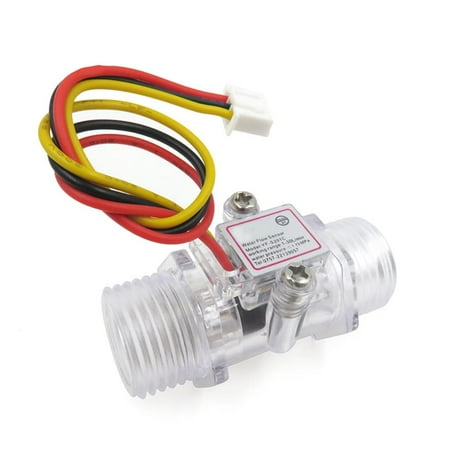 yingyy G1/2 Clear Water Sensor Water Hall Sensor Transparent Flowmeter ...
