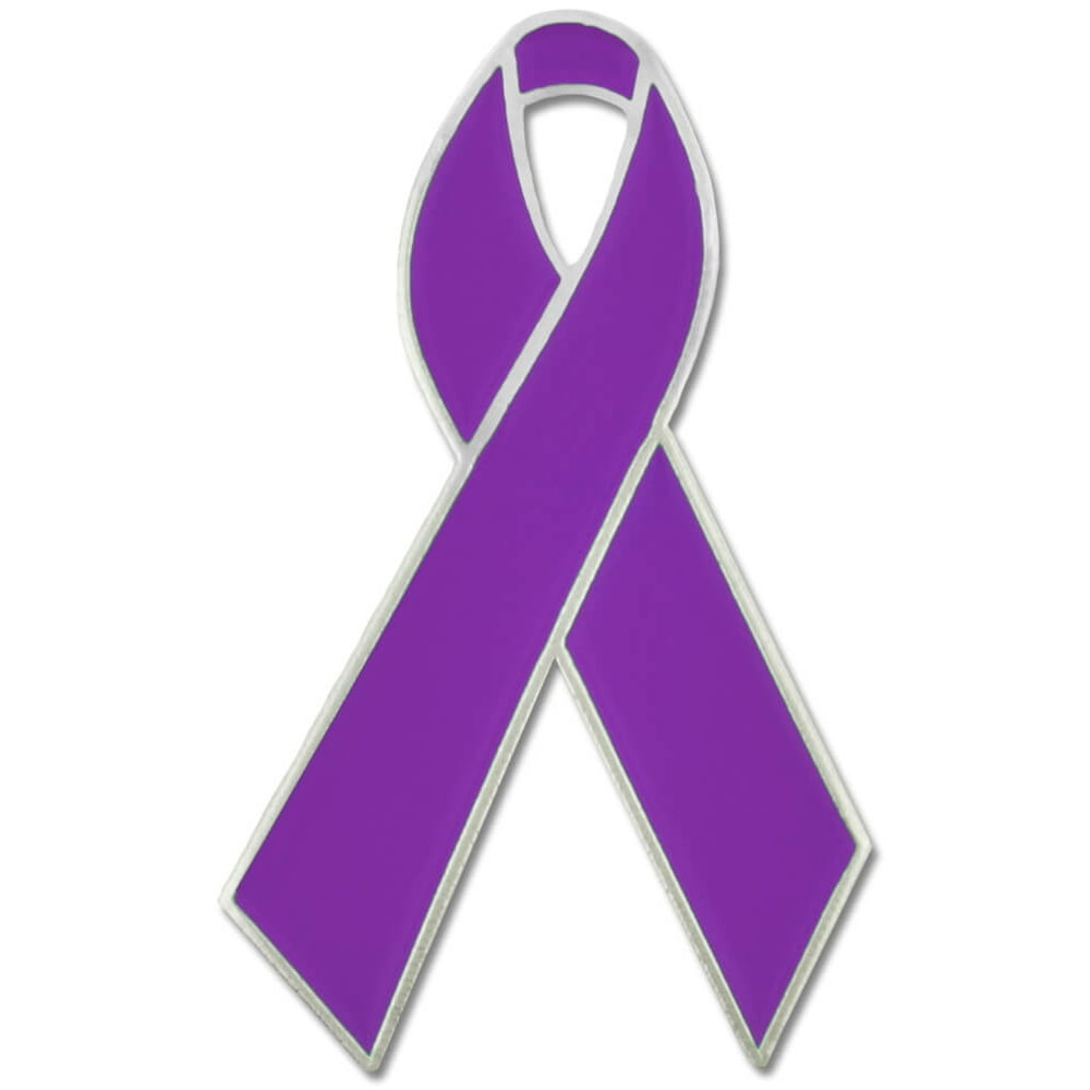 Purple Domestic Violence Awareness Ribbon Enamel Lapel Pin - Walmart ...