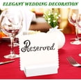 12 Pieces Wood Place Card Holders White Wooden Table Number Stands Name ...