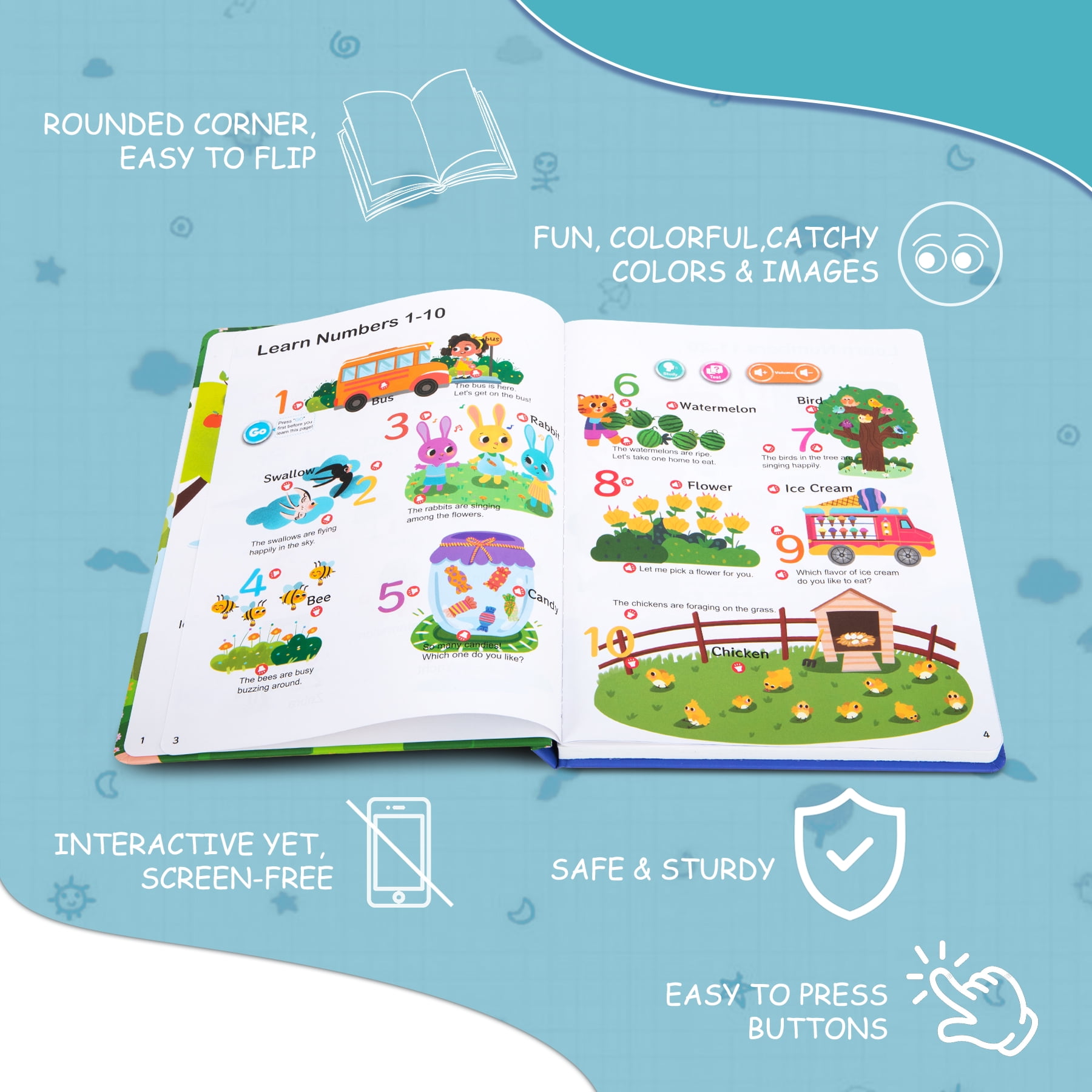 13 IN 1 Toddler Learnig Audio Books, 300+ Words Philippines | Ubuy