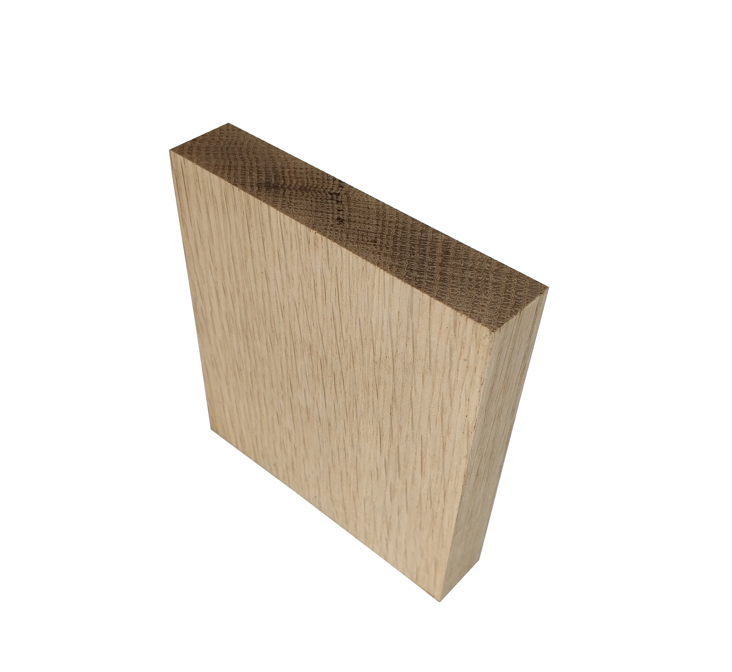 FixtureDisplays® 4x4x0.8′ Oak Square Raw Lightly Sanded Paperweight ...