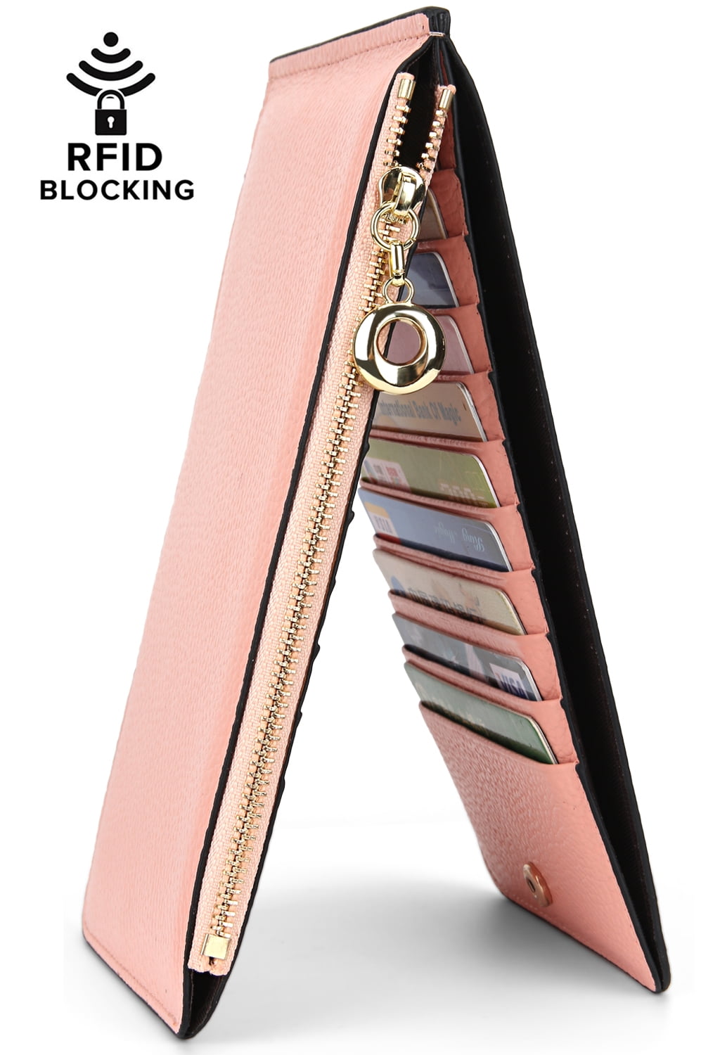 UTO Women Wallet RFID Blocking Large Capacity Leather Wallets Slim ...