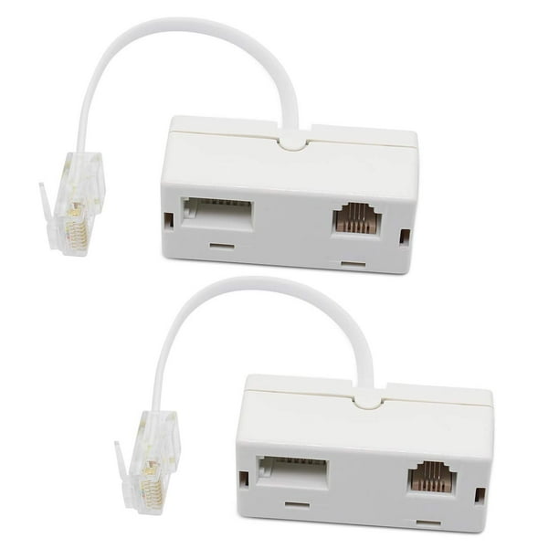 RJ45 to BT RJ11 Secondary Splitter Telephone Adapter RJ45 Plug Male TO ...