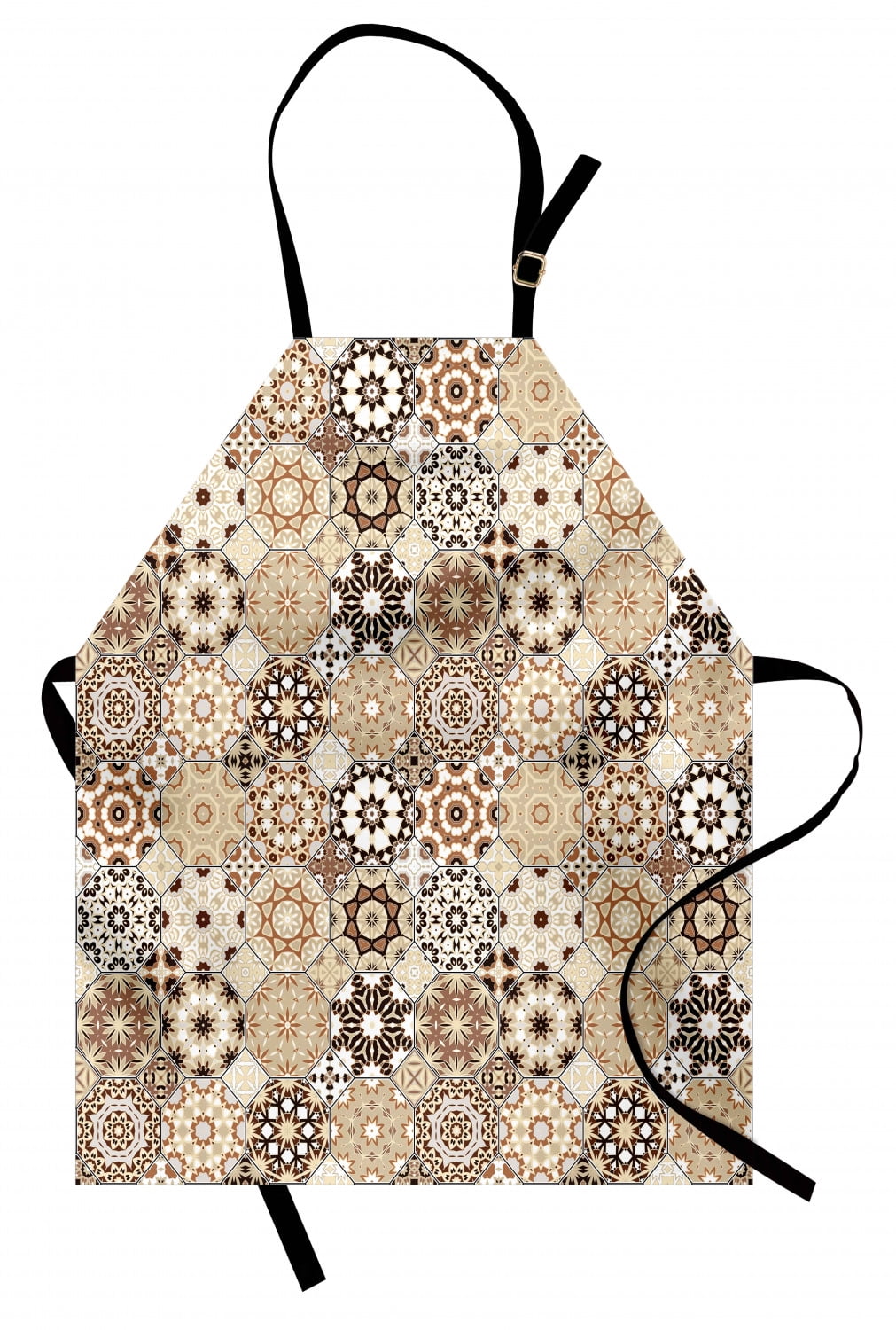 Eastern Apron Octagonal and Square Ornaments Retro Colored Old ...