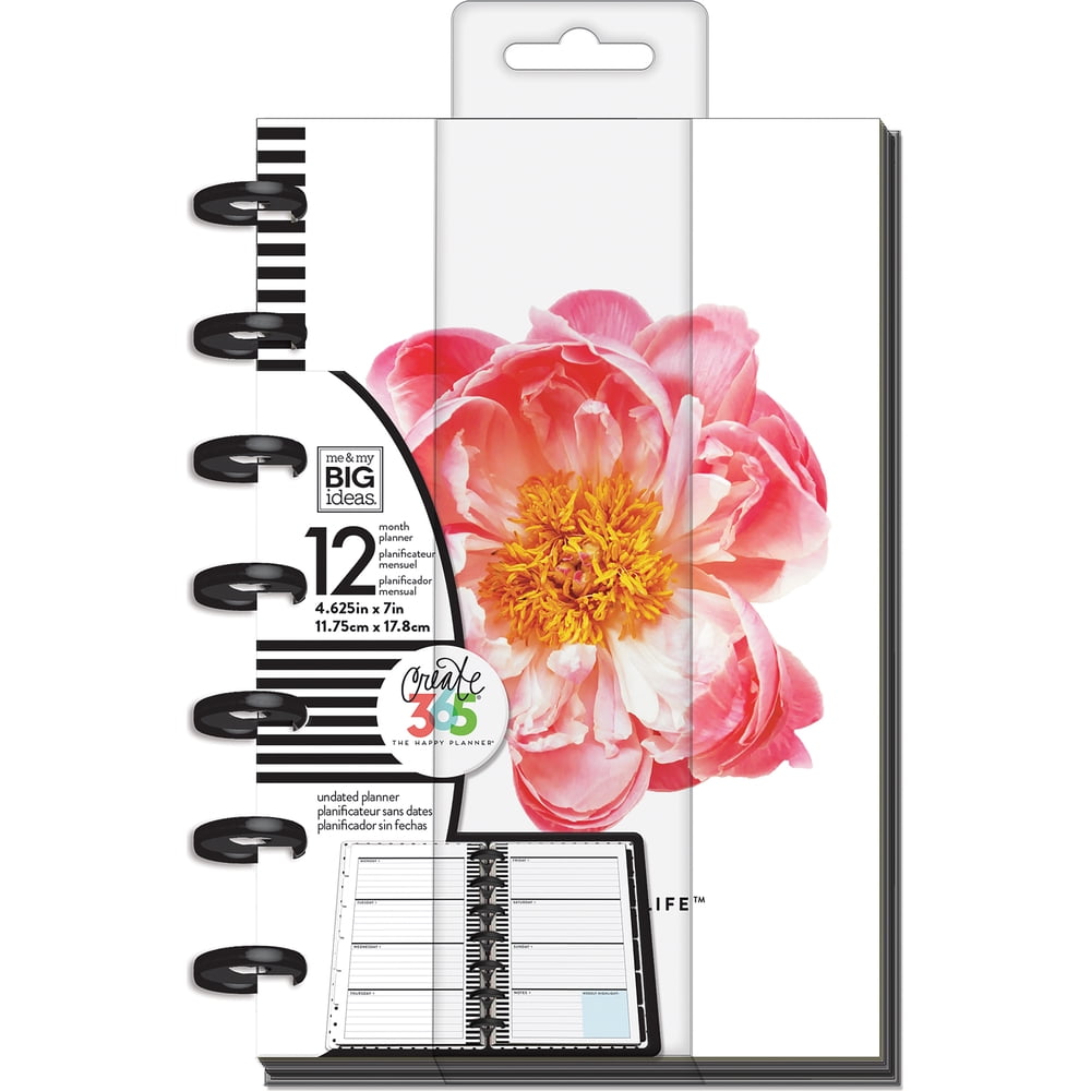Happy Planner 12-Month Undated Mini Planner 5.125"X7.5"-Market ...