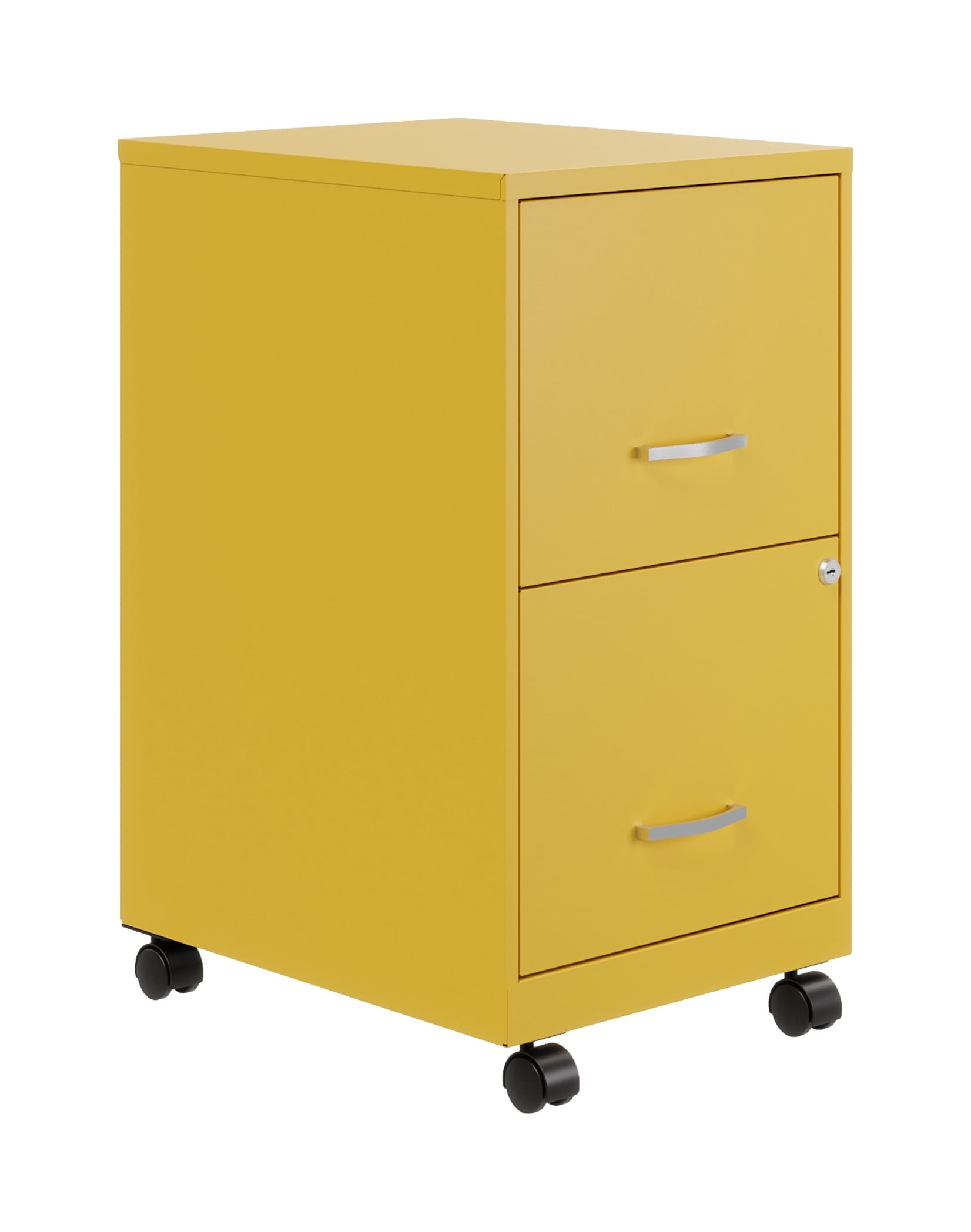 Space Solutions 2 Drawer Mobile Letter Width Vertical File Cabinet Yellow in Bahrain at BHD 83 Rating 5