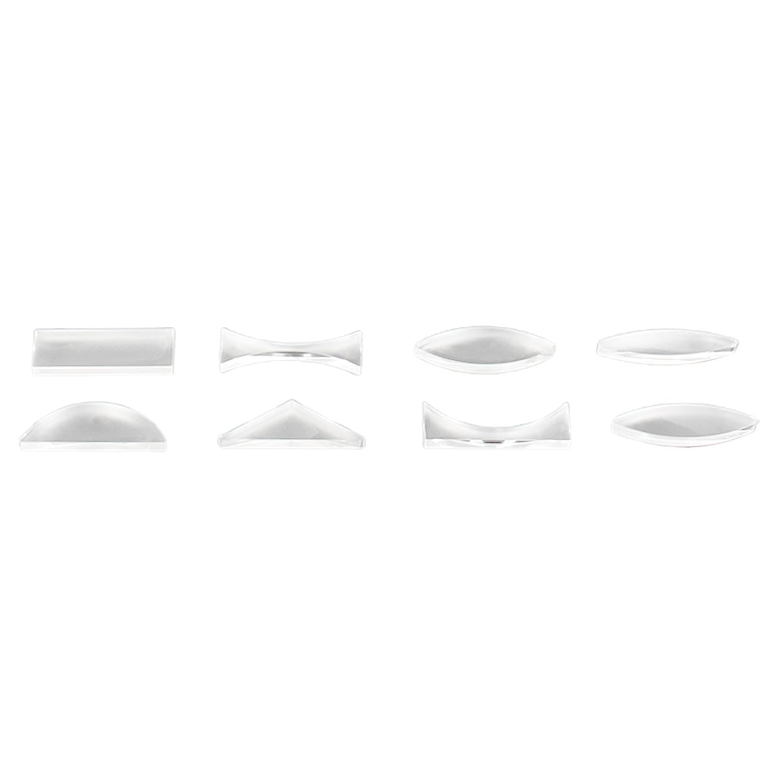 Lente de menisco de 8 piezas, lente prismática triangular acrílica ...