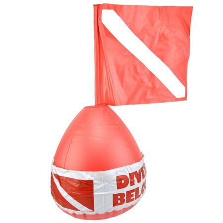 Amdohai PVC Diver Below Inflatable Signal Floater with Dive Flag ...
