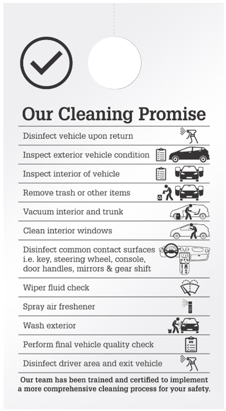 Our Cleaning Promise… Doorhanger, 4.25" x 7.75", White Cardstock - Pack ...