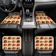 4-Piece Car Floor Mats Set, Hamburger Icons Crystal Velvet Automotive ...