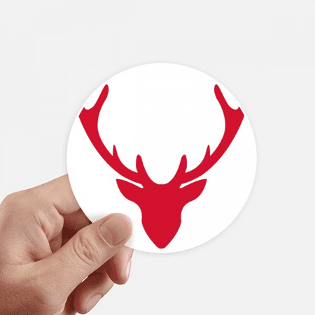 mas Elk Avatar Red Festival Sticker Round Wall Suitcase Laptop Label ...