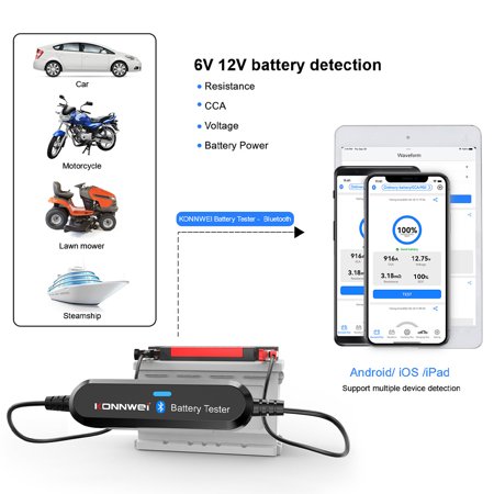 BK100 Car Battery Tester Bluetooth-compatible 12V Starting Testing ...