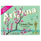 AriZona Green Tea with Ginseng and Honey 11.5 Fl Oz Cans 12-Pack ...