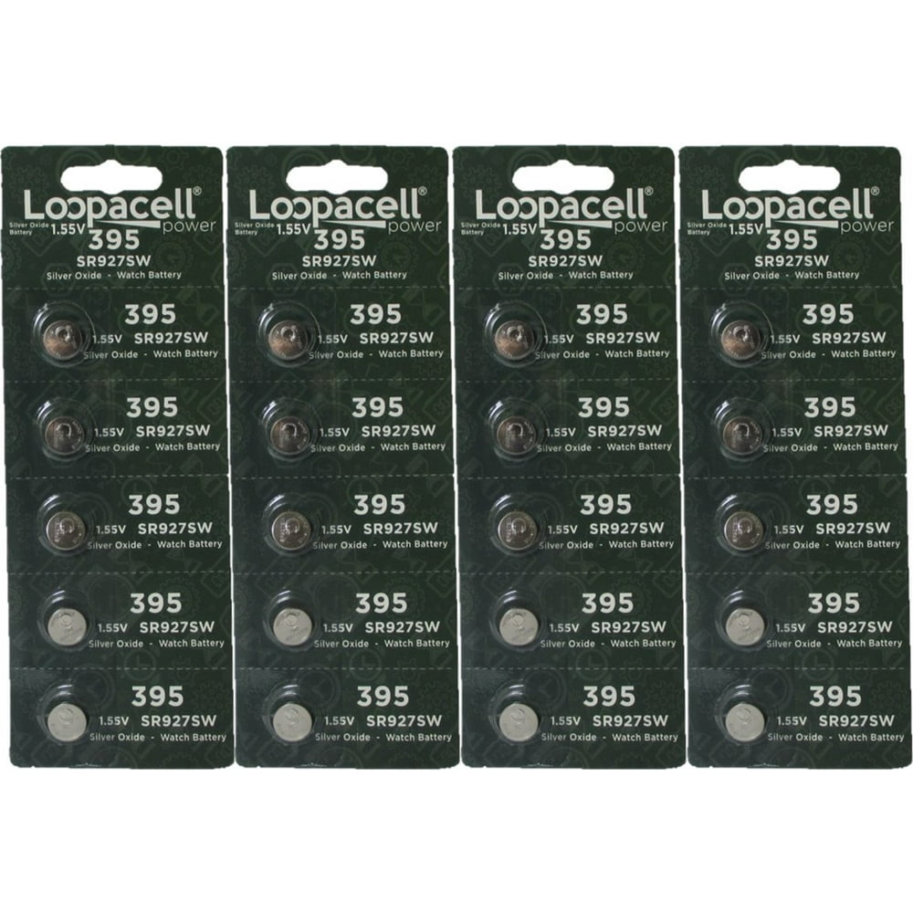 LOOPACELL SR927SW 1.55v 395 Watch Battery (20 Pcs) - Walmart.com ...