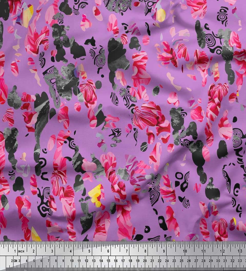 Soimoi Cotton Poplin Fabric Animal Skin Texture Fabric Prints by Yard ...