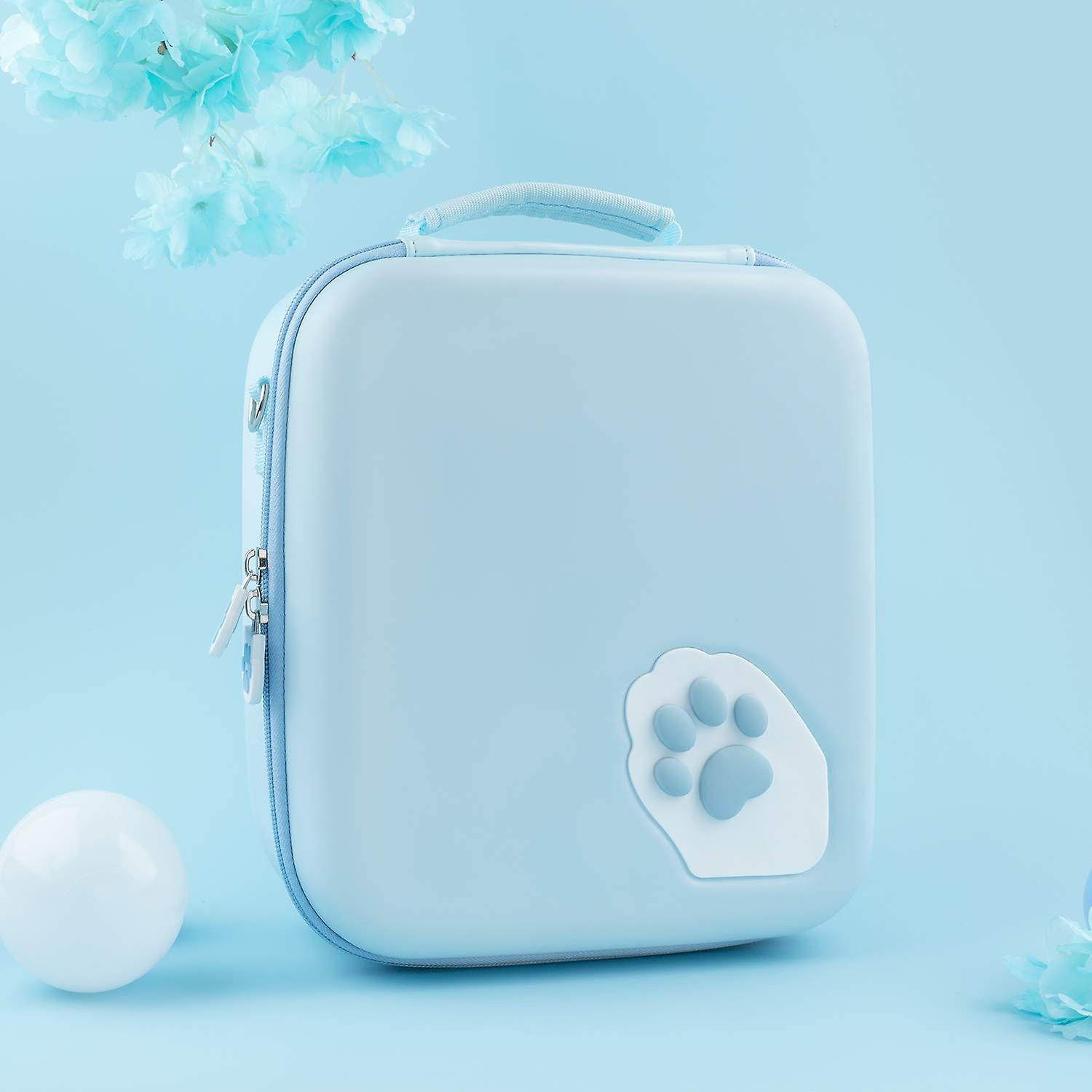 Estuche con forma de pata de gato azul compatible con Nintendo Switch ...