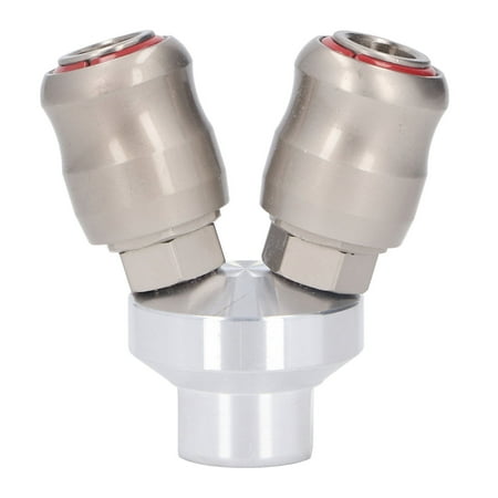 2 Way Pneumatic Quick Connector, 2 Way Air Hose Splitter Universal ...