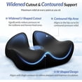 6-inch thick donut pillow seat cushion, ergonomic hemorrhoid pillow ...