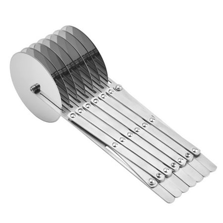 Yeacher 7-Wheel Expandable Pastry Cutter Stainless Steel Pizza Cake ...