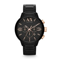 Armani Exchange Black Leather Chronograph Mens Watch AX2098 - Walmart.com