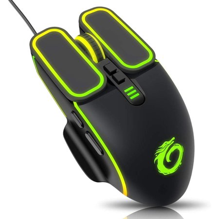 VersionTECH. Gaming Mouse Wired, USB Optical Computer Mice with RGB ...