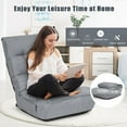Costway 4-Position Folding Lazy Sofa: Adjustable Backrest & Headrest ...