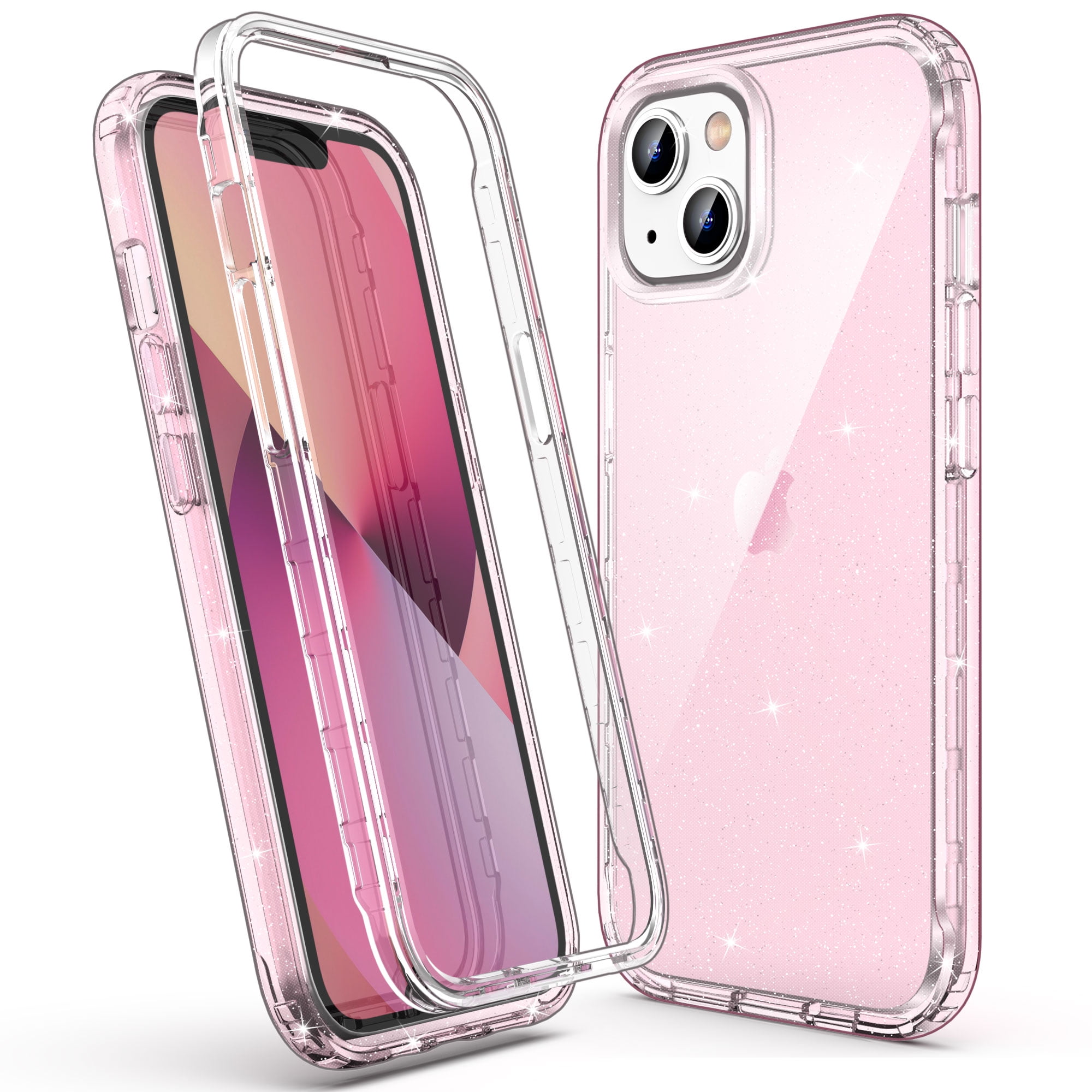 ULAK Phone Case for iPhone 13, Sturdy Rugged 2 in 1 Hybrid Heavy Duty ...