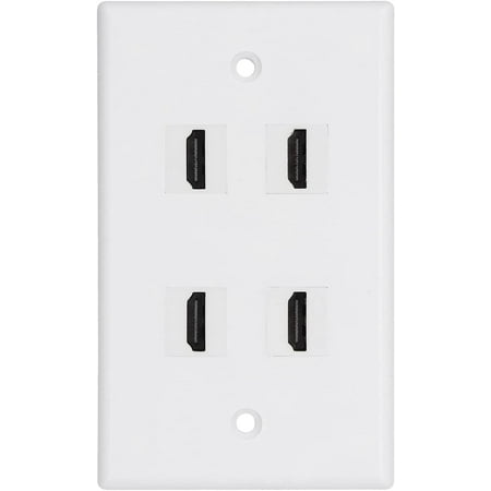 HD Multimedia Interface Wall Plate with 4 HDMI Ports ABS Outlet Panel ...