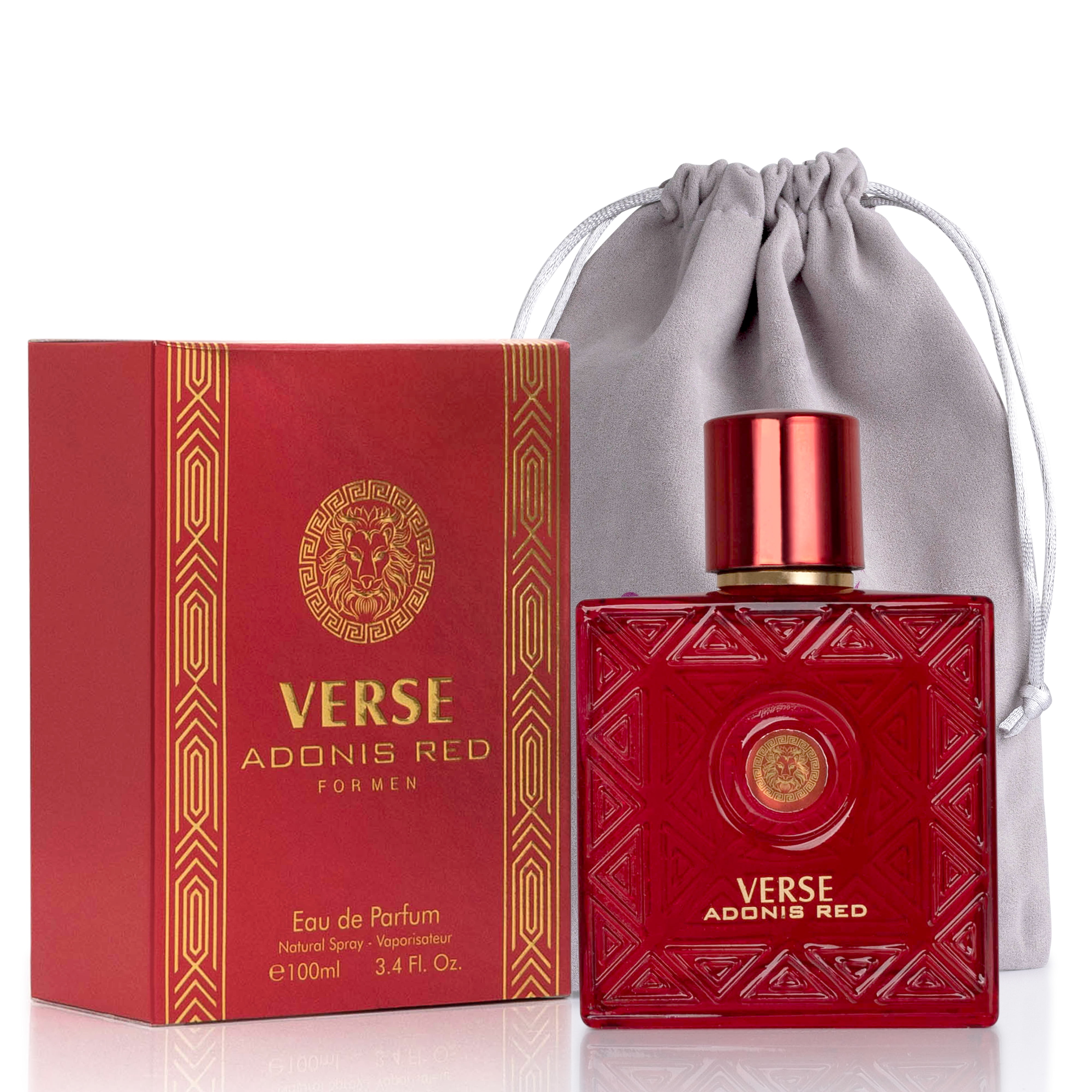 Verse Adonis Red for Men - 100ml Eau De Parfum Spray for Men - Long ...