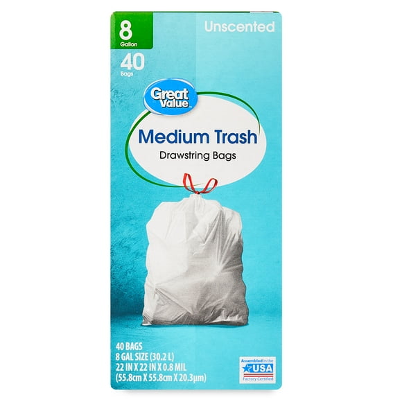 8 Gallon Trash Bags in Trash Bags - Walmart.com