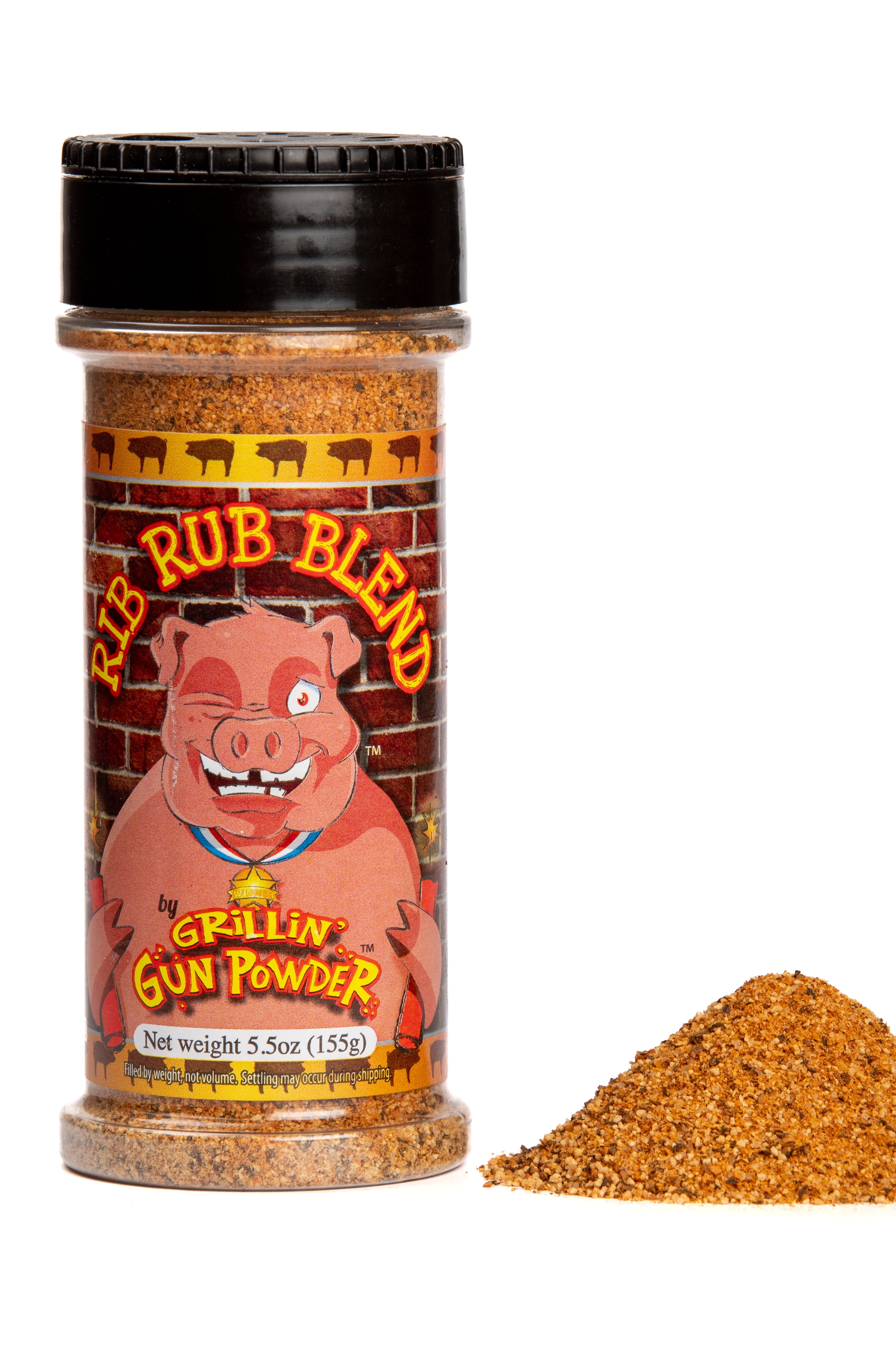 Grillin' GunPowder BBQ Seasoning Blend (5.5oz) - Walmart.com