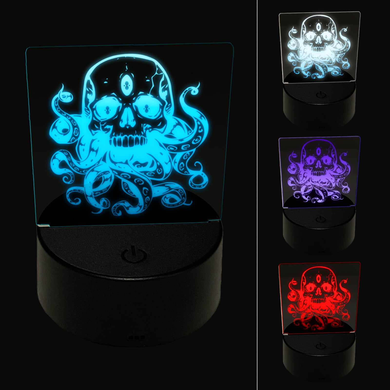 Cthulhu Skull with Octopus Tentacles Eldritch Horror LED Night Light ...