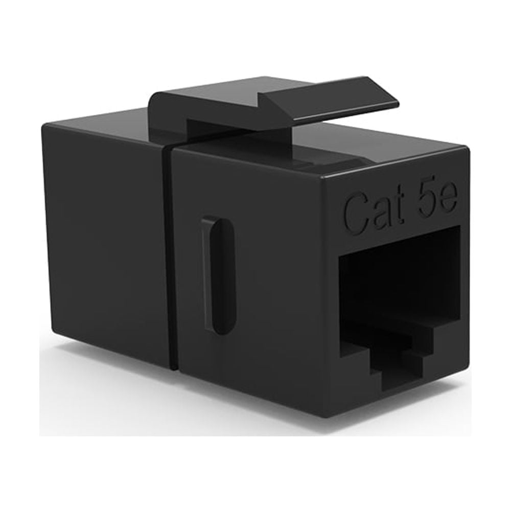 ACCL Cat.5E Inline Coupler w/Keystone Latch Black, 5 Pack - Walmart.com