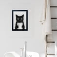 Affixzi Funny Black Cat Holding Toilet Paper Roll Canvas Print Poster ...