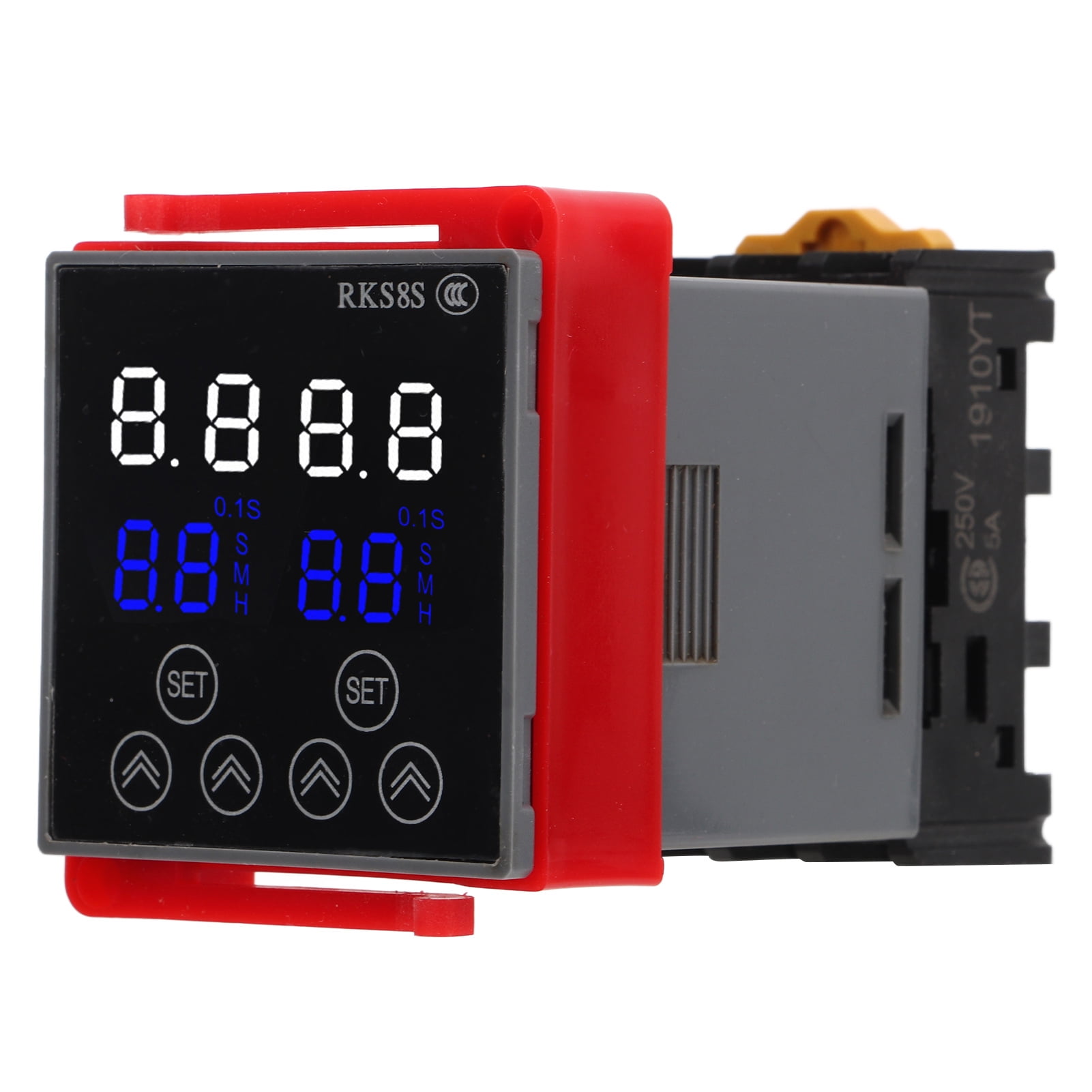 Time Relay LCD Display Multifunctional PP Flame Retardant Housing Delay ...