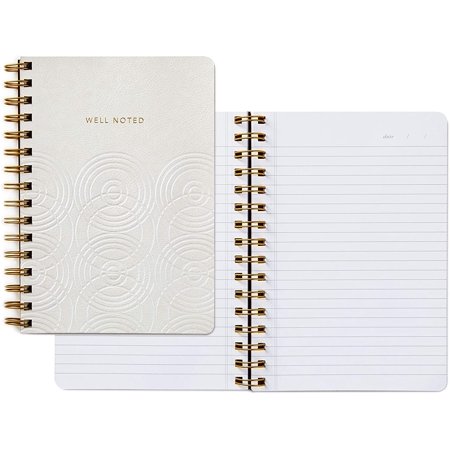 Hallmark Signature Gold Spiral Notebook (Cream Circles) | Walmart Canada