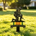 Vietnam Veteran Kneeling Soldier Metal Yard Stake, Patriotic Military ...