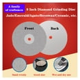 8 Inch 200mm Single Side Diamond Coated Flat Lap Wheel Polishing Wheels ...