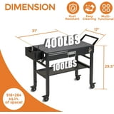 Annualring Portable Outdoor Grill Cart,Stainless Steel Folding Grill ...