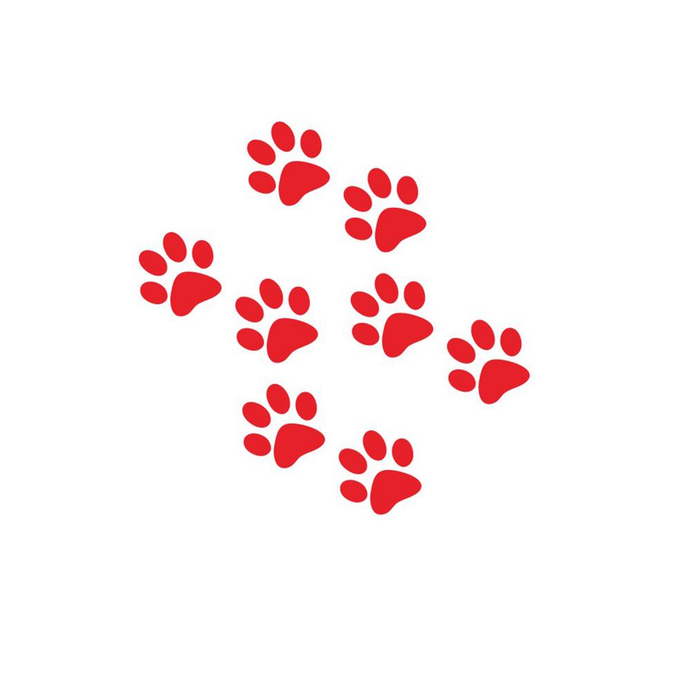 8 Pieces Car Stickers Cat Paw Prints Cute Paw Prints Decoration ...
