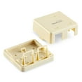 NavePoint Keystone Jack Surface-Mount Box 2-Port Ivory, 10-Pack ...