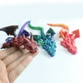 1pc 3D Printed Winged Dragon Figurine With Art Deco Resin Dragon ...
