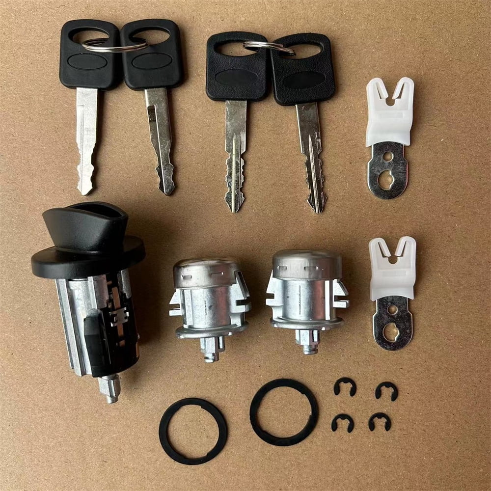 Ignition+Door Lock Cylinder w/ 4 Keys Kit For Ford F150 F250 F350 F450 ...
