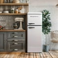 Frigidaire 7.5 Cu. ft. Top Freezer Refrigerator, Cream, Rounded Corners ...