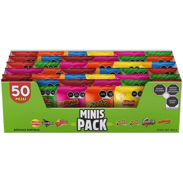 Genérico Sabritas Minis Surtido Botana Papas Fritas - 50 Piezas Sabritas A5-SKNI-W078 | Bodega ...