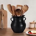 2026 Upgraded Rustic Utensil Holder, Vintage Ceramic Utensil Holder, 7. ...